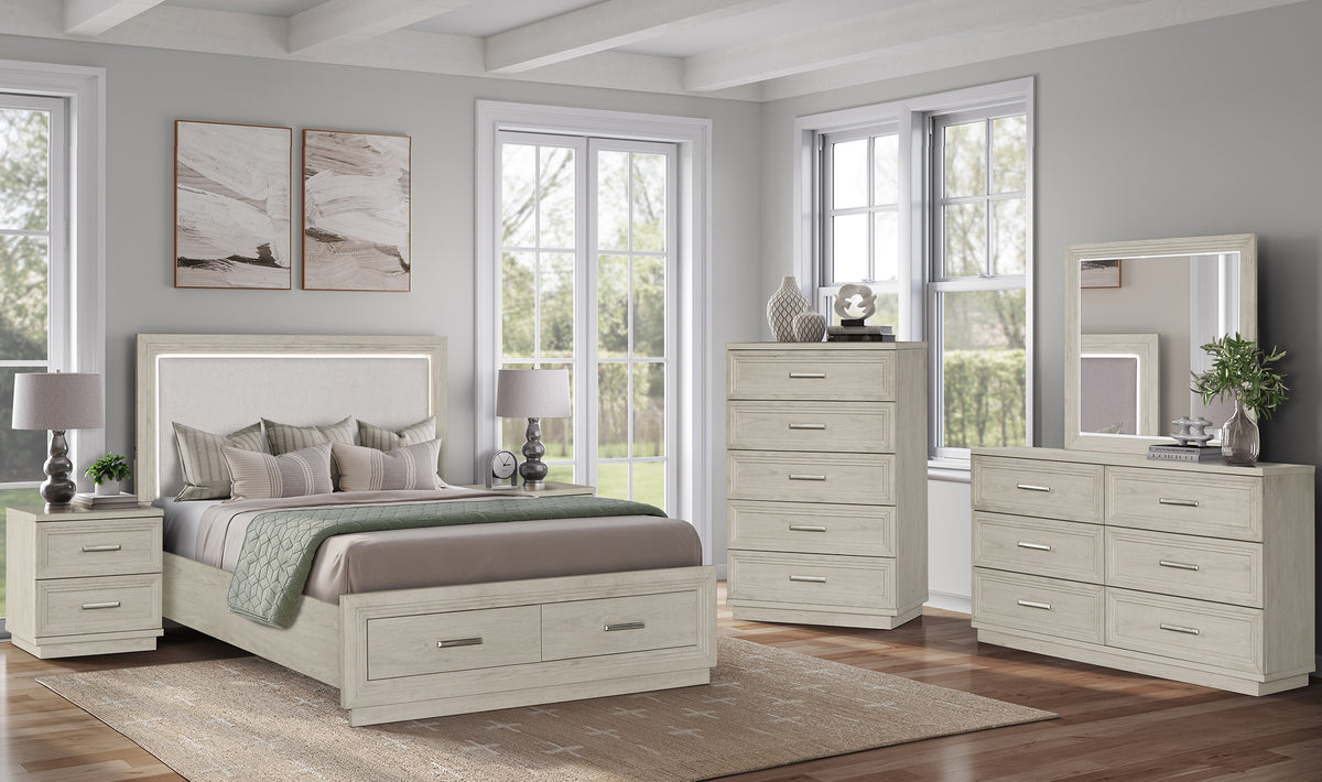 AVALON STORAGE FB BED - LIGHT – Najarian Furniture