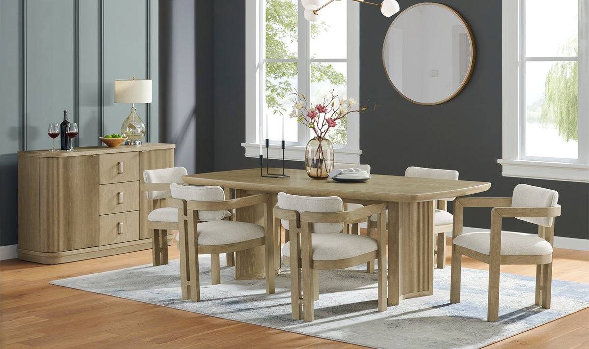 TREVISO DINING TABLE - OAK – Najarian Furniture